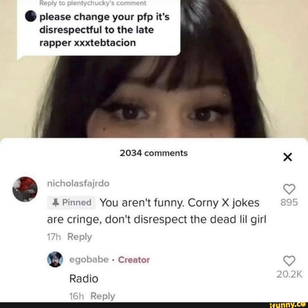 Op @ please change your pfp it's disrespectful to the late rapper ...