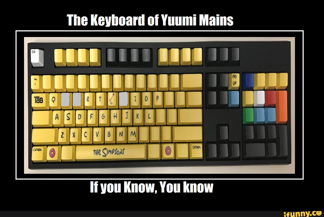 The Keyboard of Yuumi Mains TTT ELL If you Know, You know - iFunny