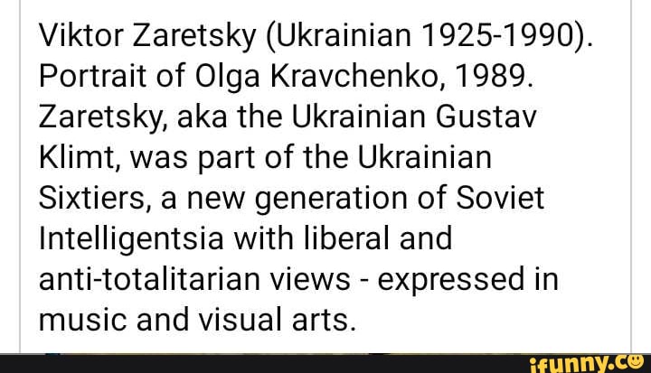 Viktor Zaretsky - Ukran Artist - Viktor Zaretsky (Ukrainian 1925-1990). Portrait of Olga ...