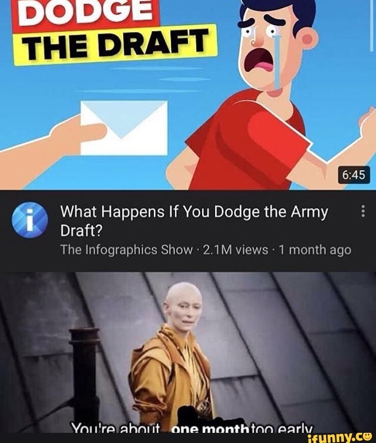 What Happens If You Dodge the Army Draft? The Infographics Show 2.1M ...