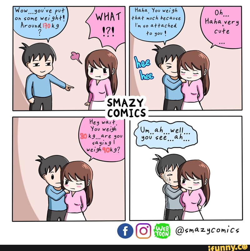 Waha, You welgh that much because attached Wow,, .you've put on some ...