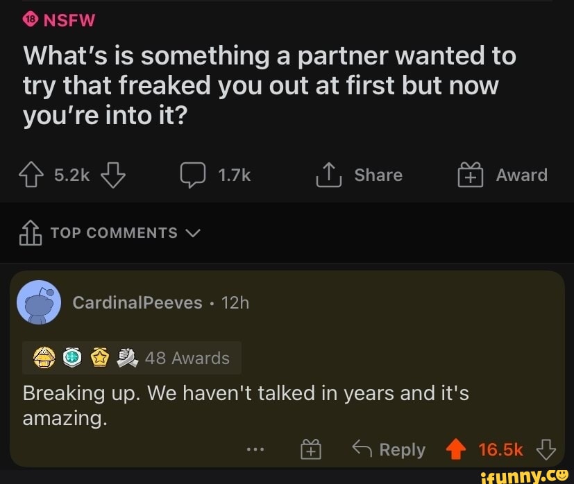 NSFW What's is something a partner wanted to try that freaked you out ...