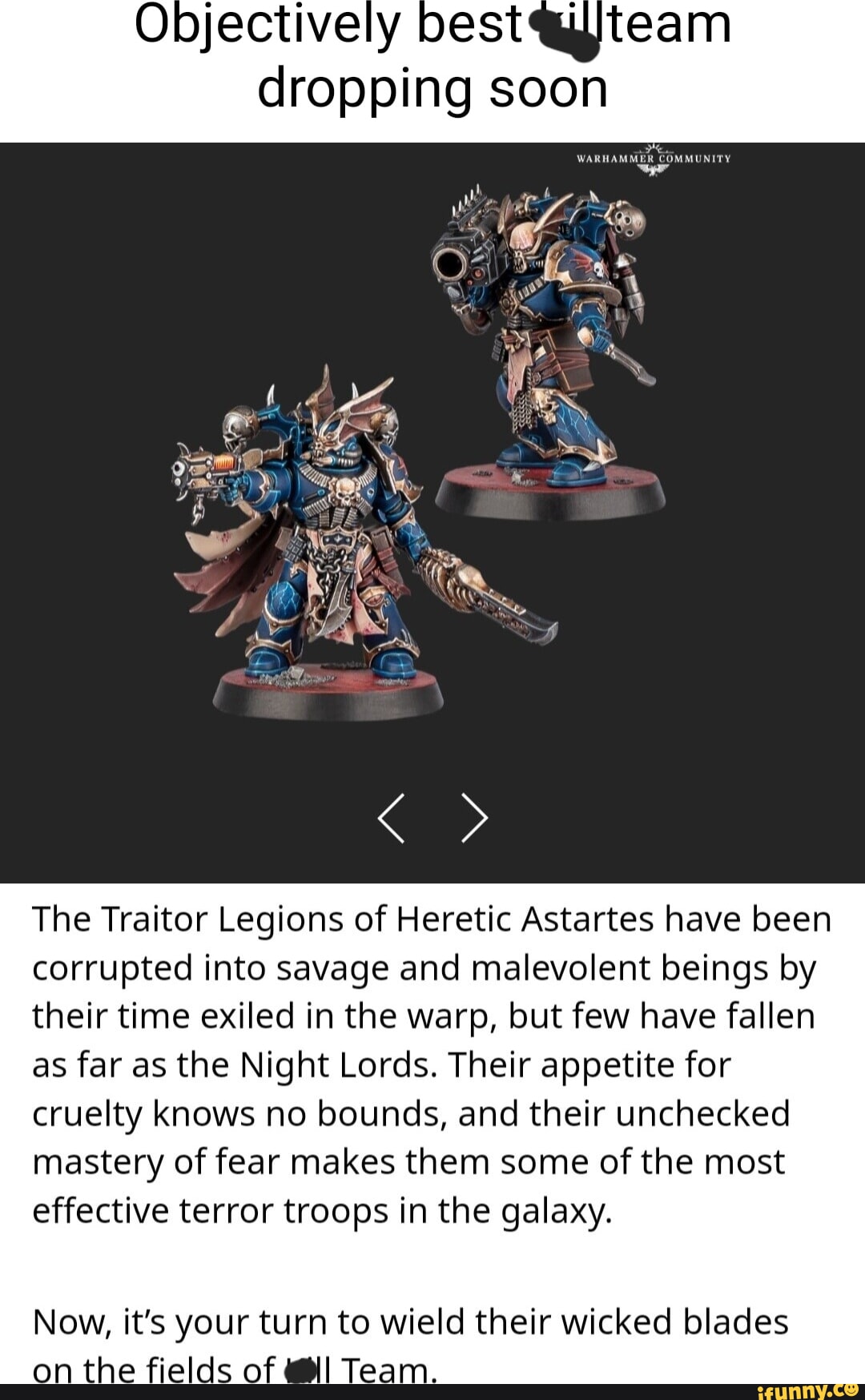 Objectively dropping soon The Traitor Legions of Heretic Astartes have ...