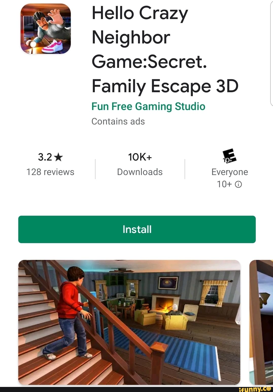 Hello Crazy Neighbor Family Escape Fun Free Gaming Studio Contains ads weed 128 reviews ...