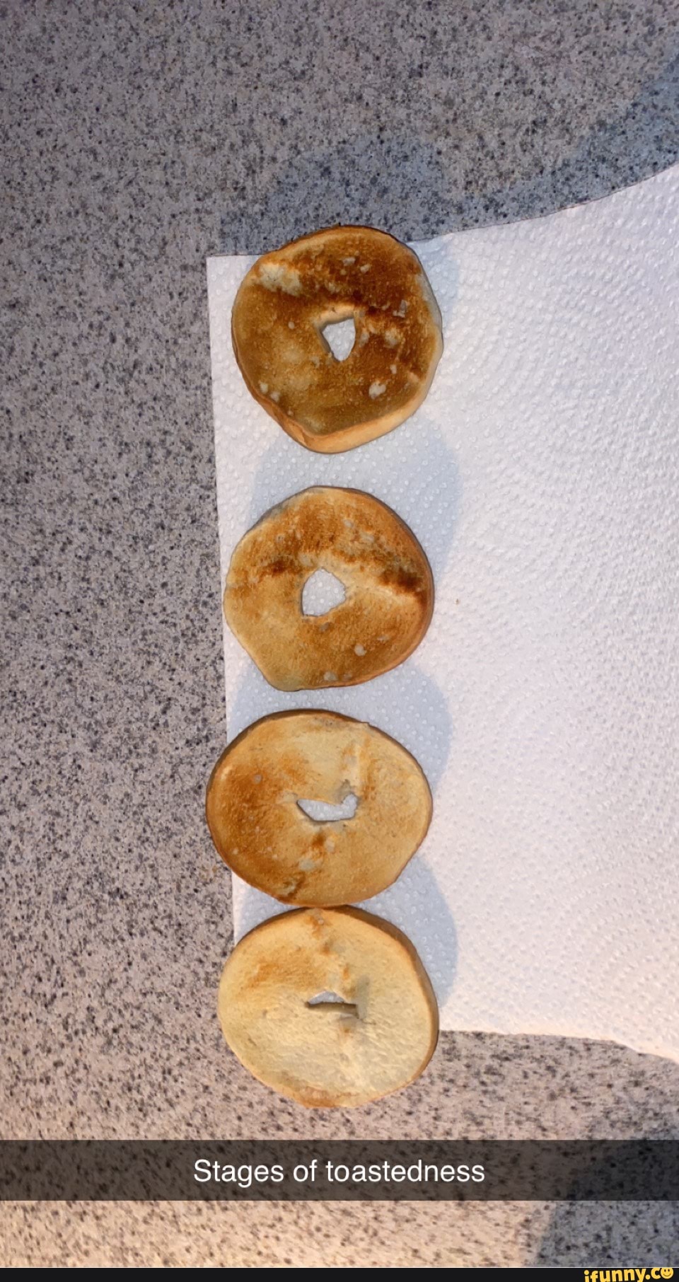 Stages of toastedness - iFunny