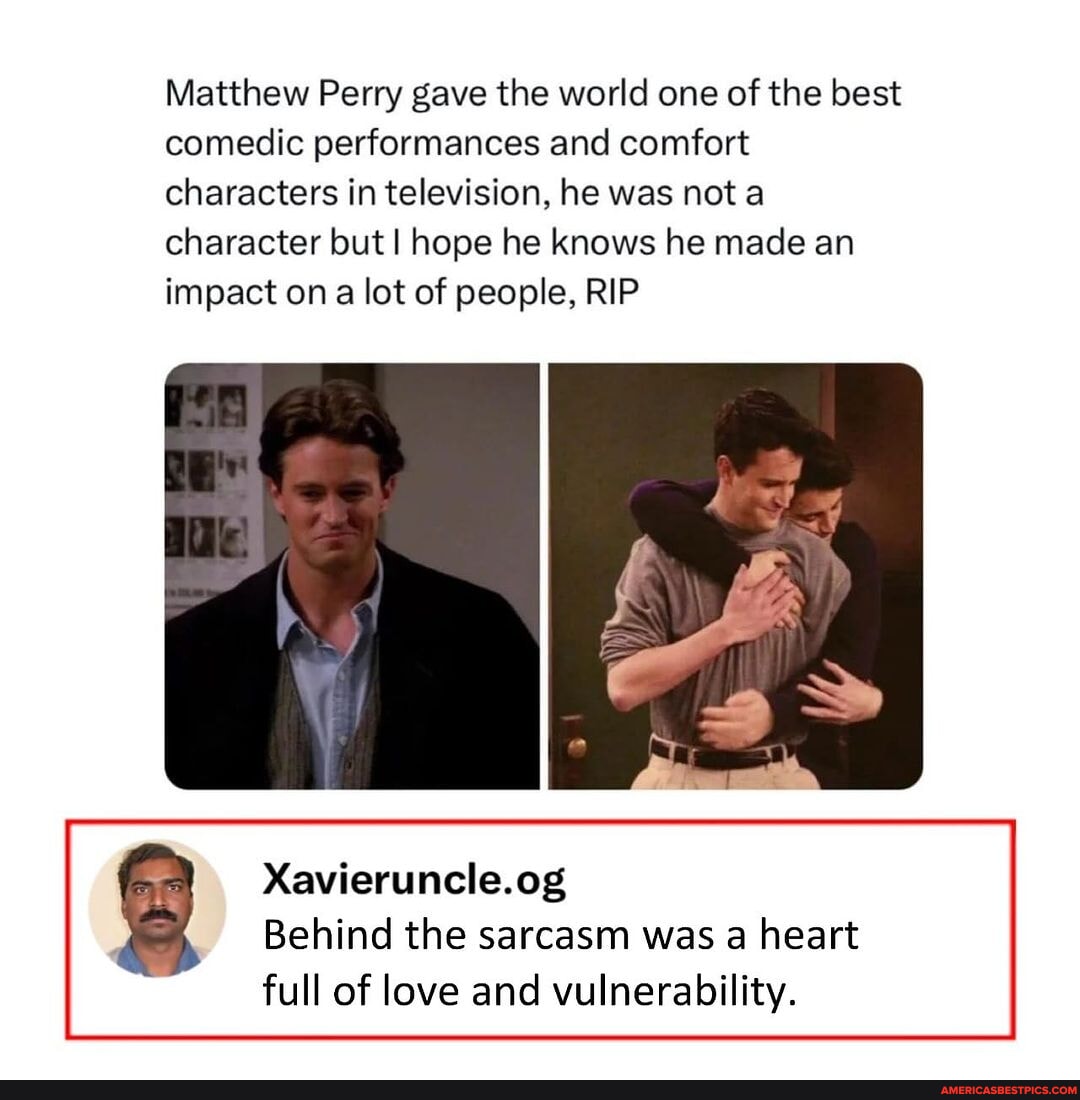Matthew Perry gave the world one of the best comedic performances and ...