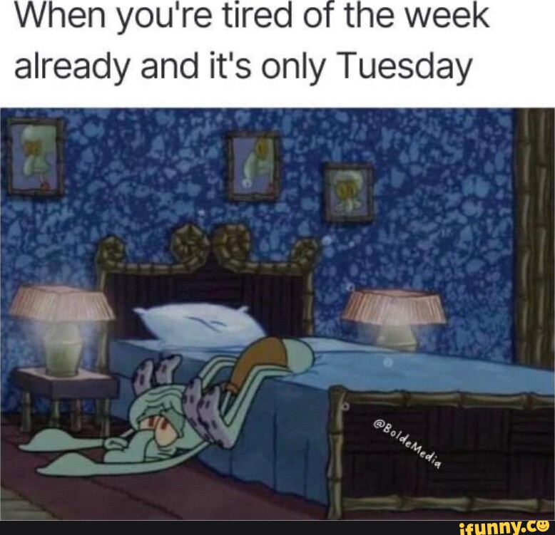 When youre tired of the week already and it's only Tuesday - iFunny