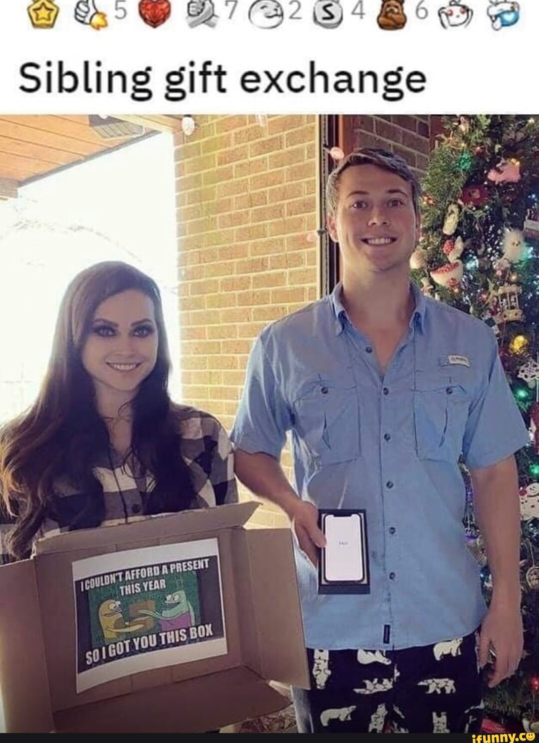 Sibli gNT AFFORDAE THIS YEAR got you THIS BOX - iFunny