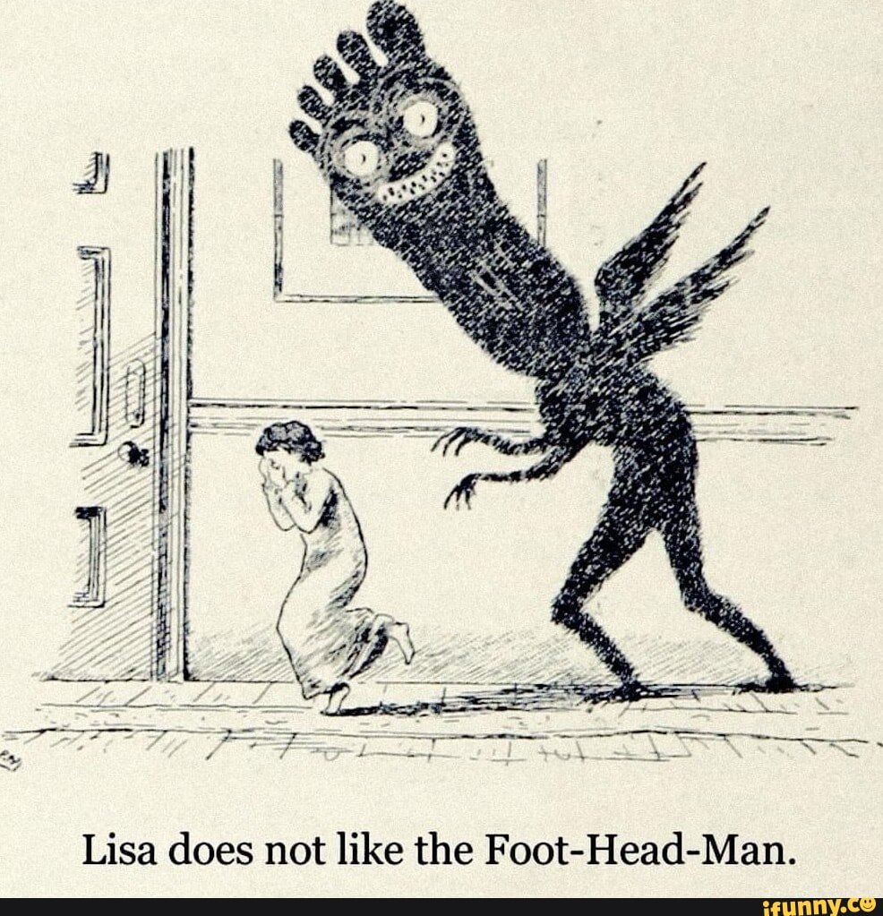 Lisa does not like the Foot-Head-Man. - iFunny