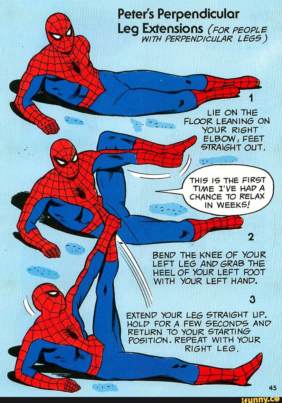 Peter's Perpendicular Leg Extensions (For WITH PERPENDICULAR LEGS LIE ...