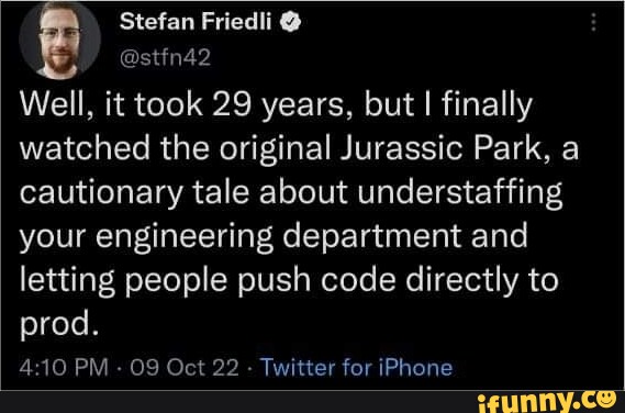 Stefan Friedli @stfn42 Well, it took 29 years, but I finally watched ...