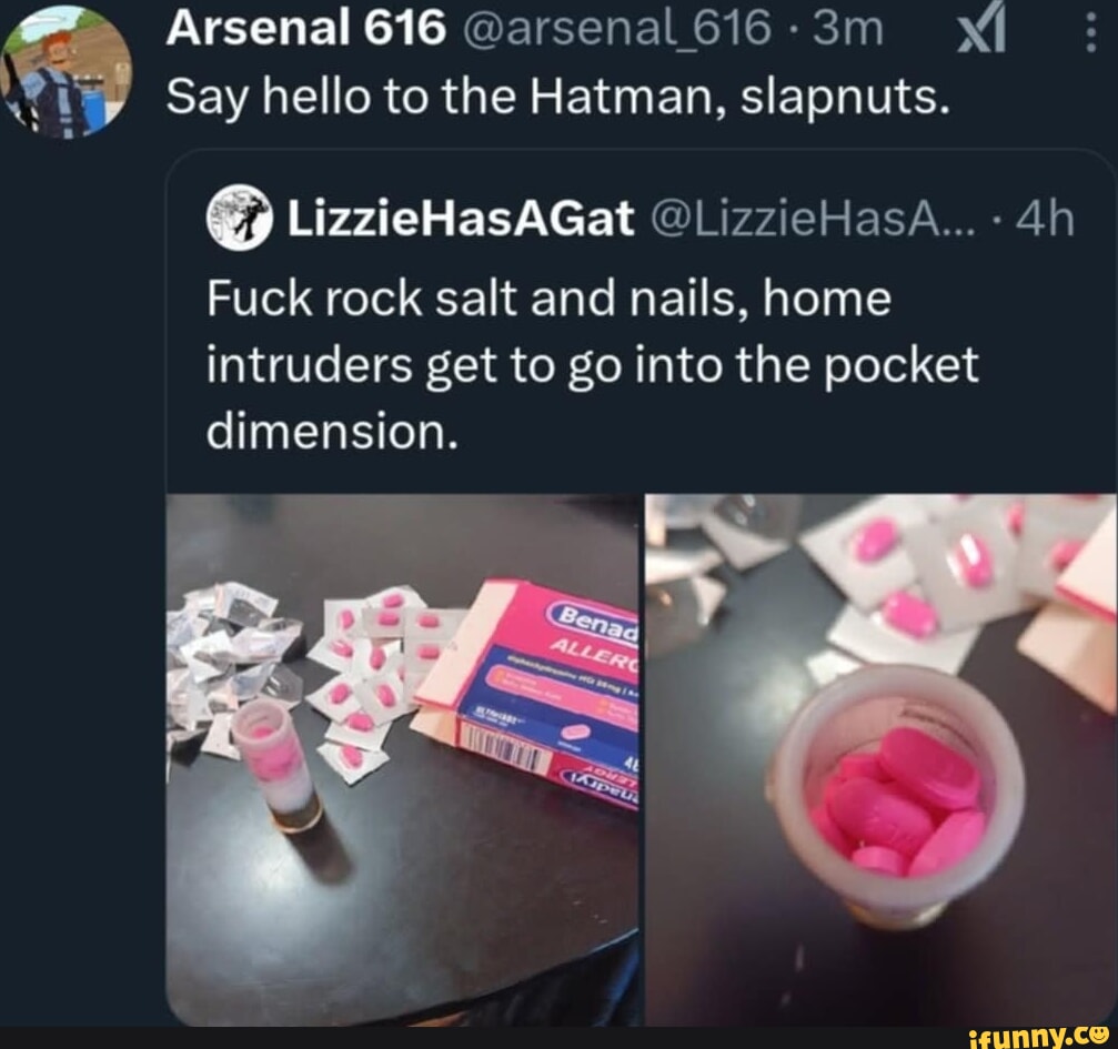 Arsenal 616 @arsenal 616-3m y{ Say hello to the Hatman, slapnuts ...