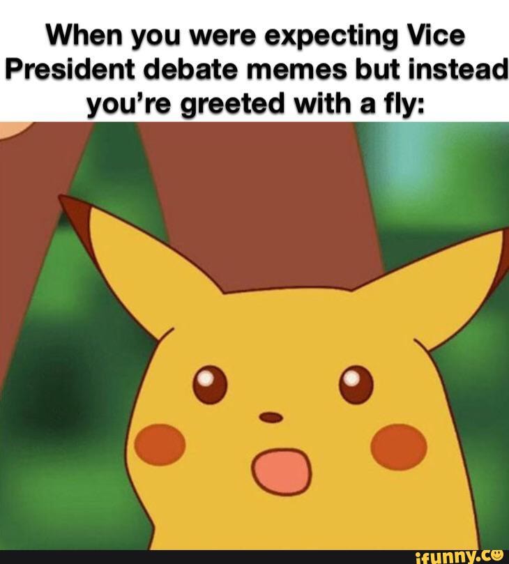 When you were expecting Vice President debate memes but instead you're ...