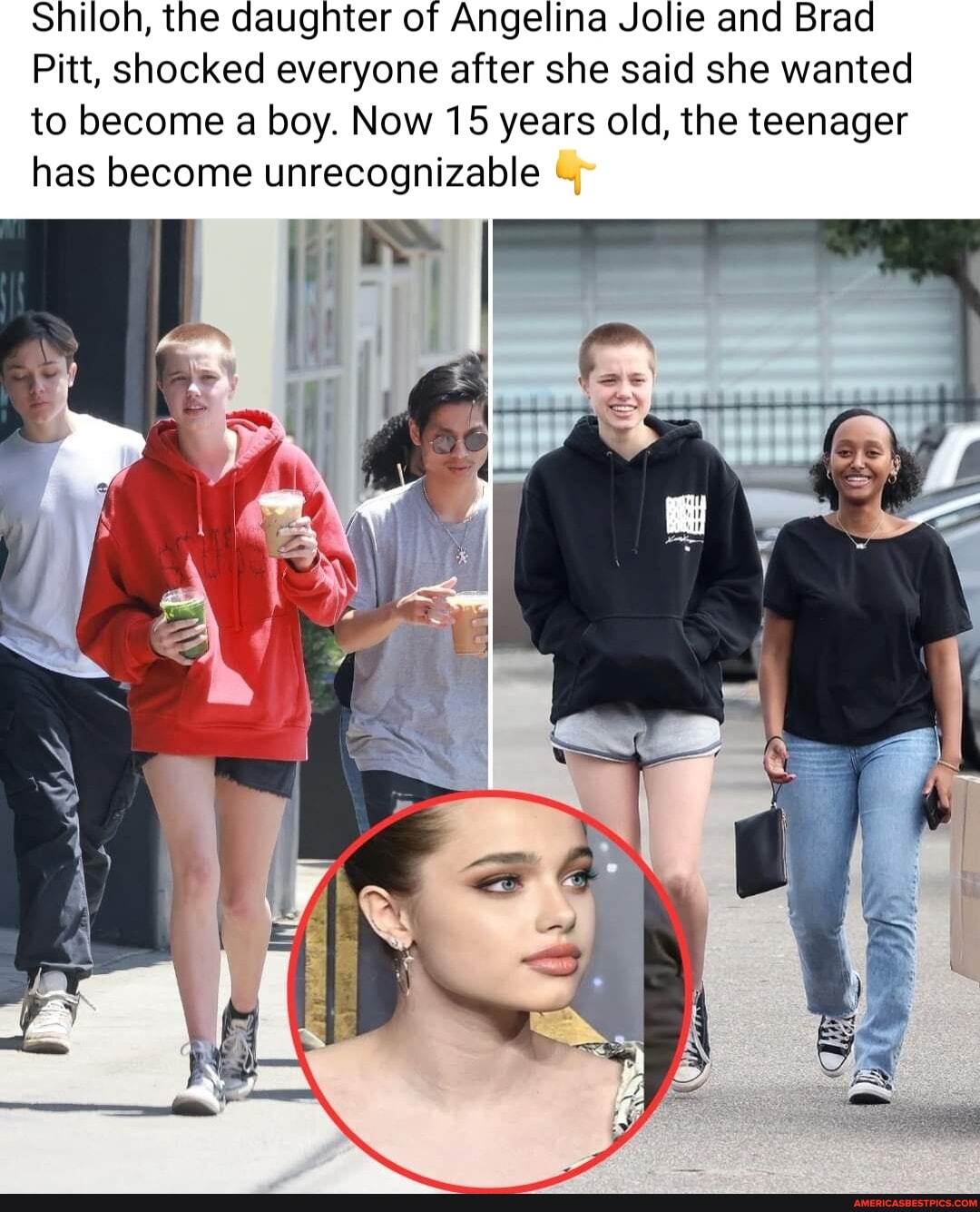 Shilon, the daughter of Angelina Jolie and Brad Pitt, shocked everyone ...