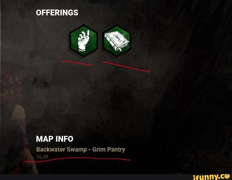 OFFERINGS MAP INFO Backwater Swamp - Grim Pantry - iFunny