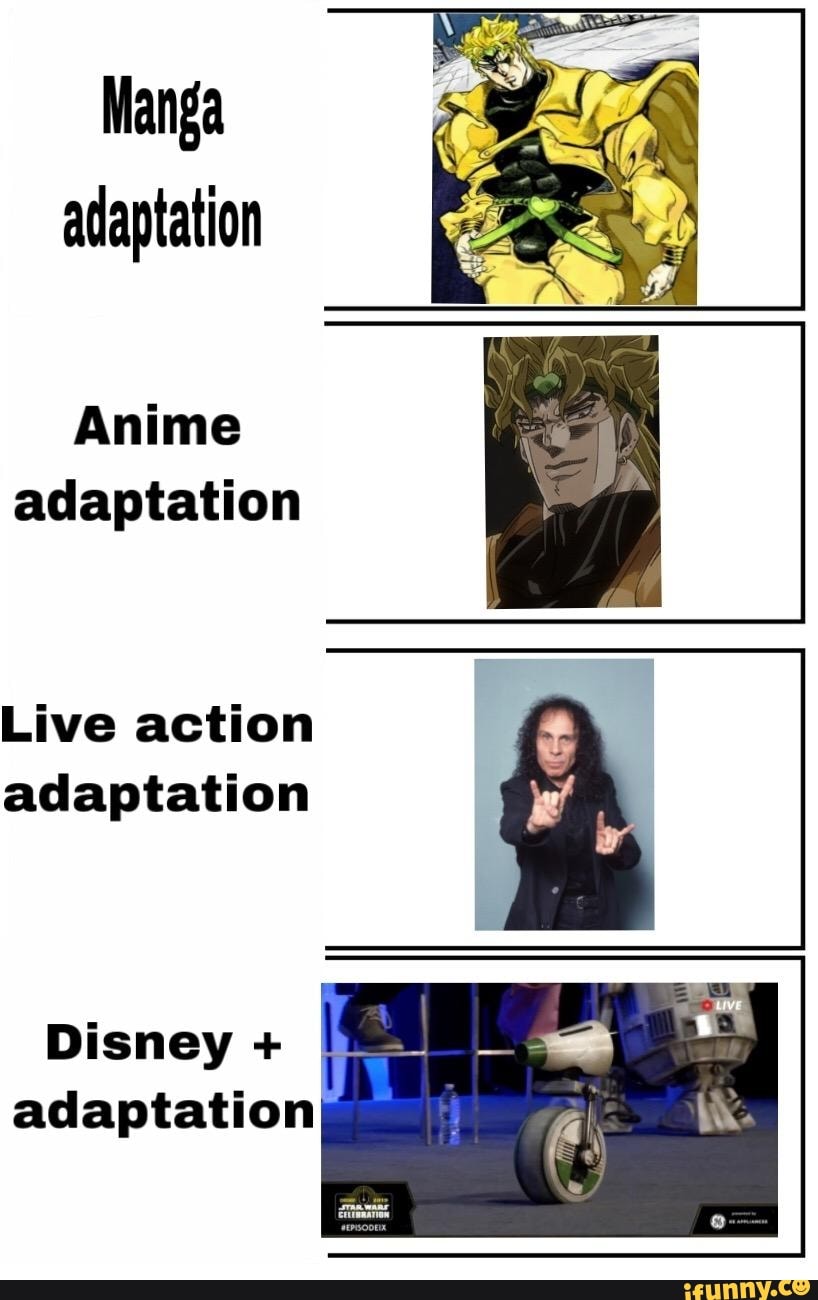 Manga adaptation Anime adaptation Live action adaptation Disney ...