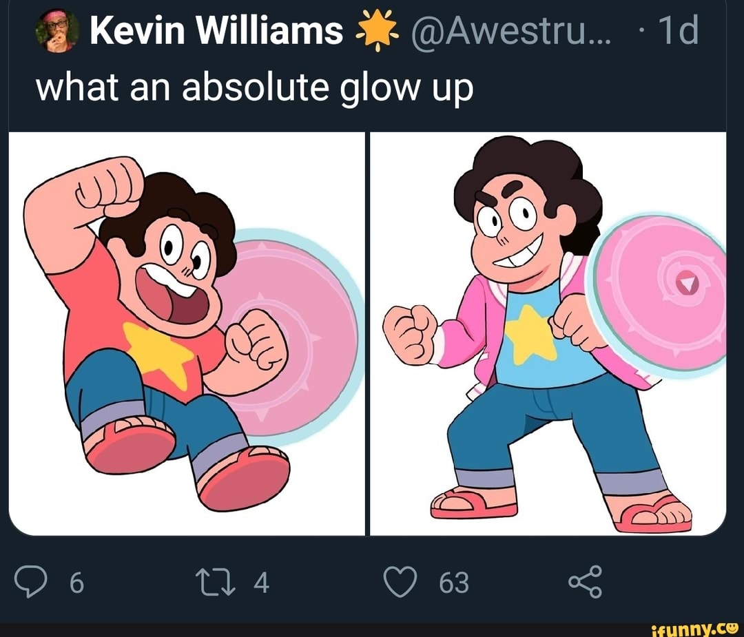 % Kevin Williams * @Awestru... - 1d what an absolute glow up - iFunny