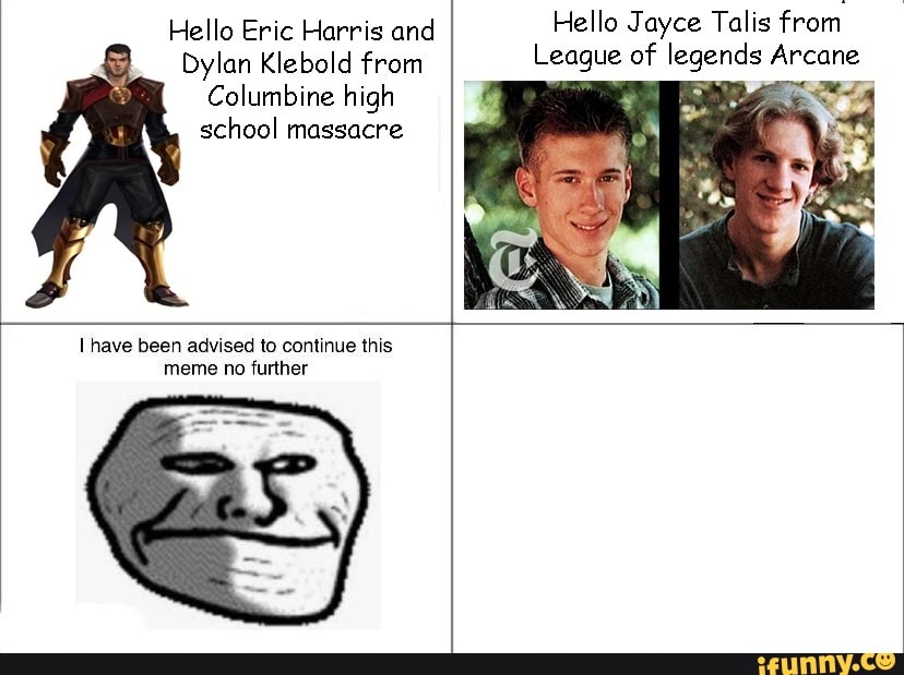 Hello Eric Harris and Dylan Klebold from Columbine high school massacre ...