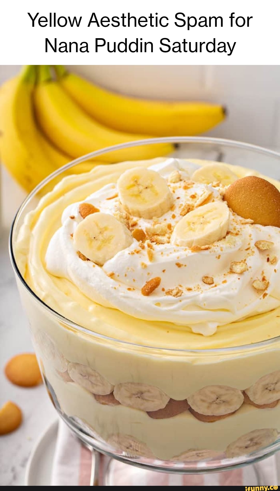 Yellow Aesthetic Spam for Nana Puddin Saturday - iFunny
