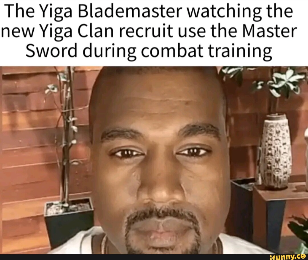 The Yiga Blademaster watching the new Yiga Clan recruit use the Master ...