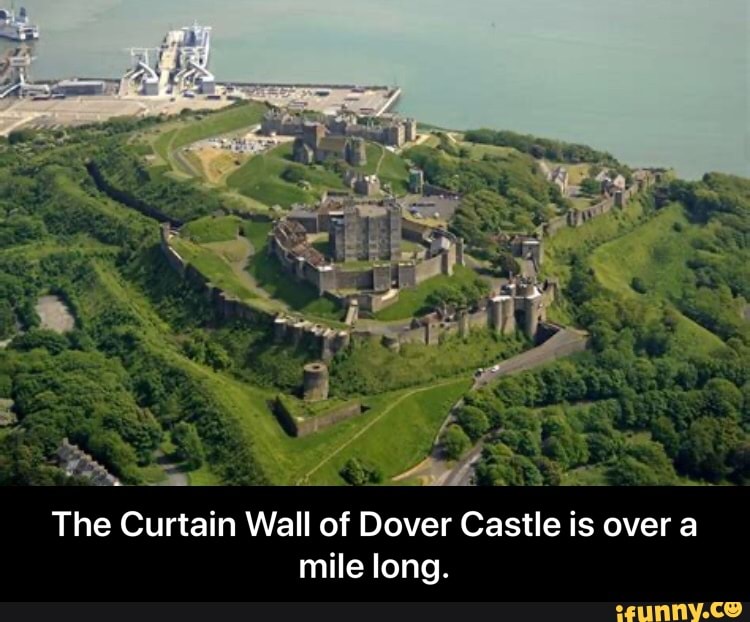 The Curtain Wall of Dover Castle is over a mile long. - The Curtain ...