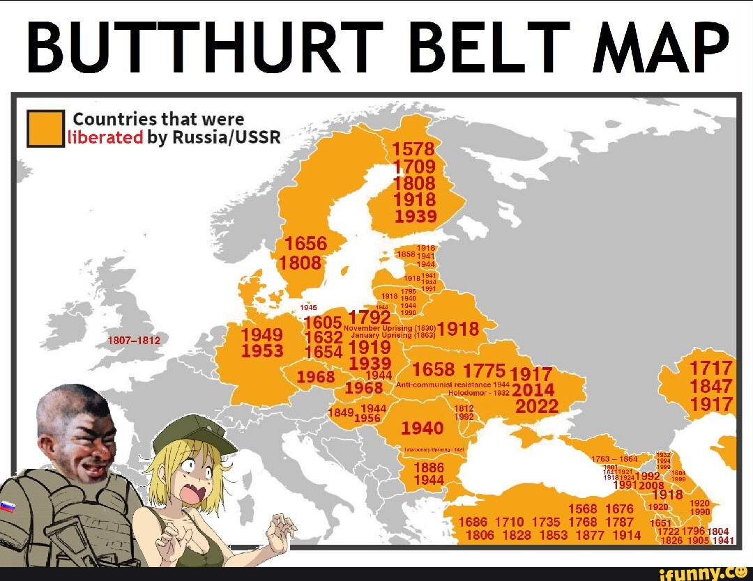 BUT BELT MAP Countries that were by 1658 940 2022 1568 1676 I 1806 1828 ...