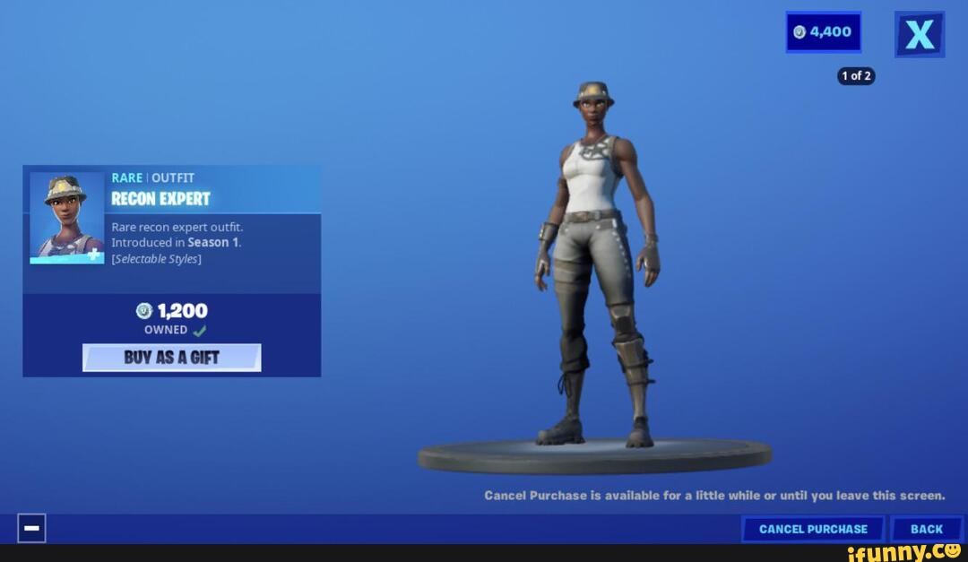 Rare recon expert outfit. Introduced in Season 1. [Selectable Styles ...