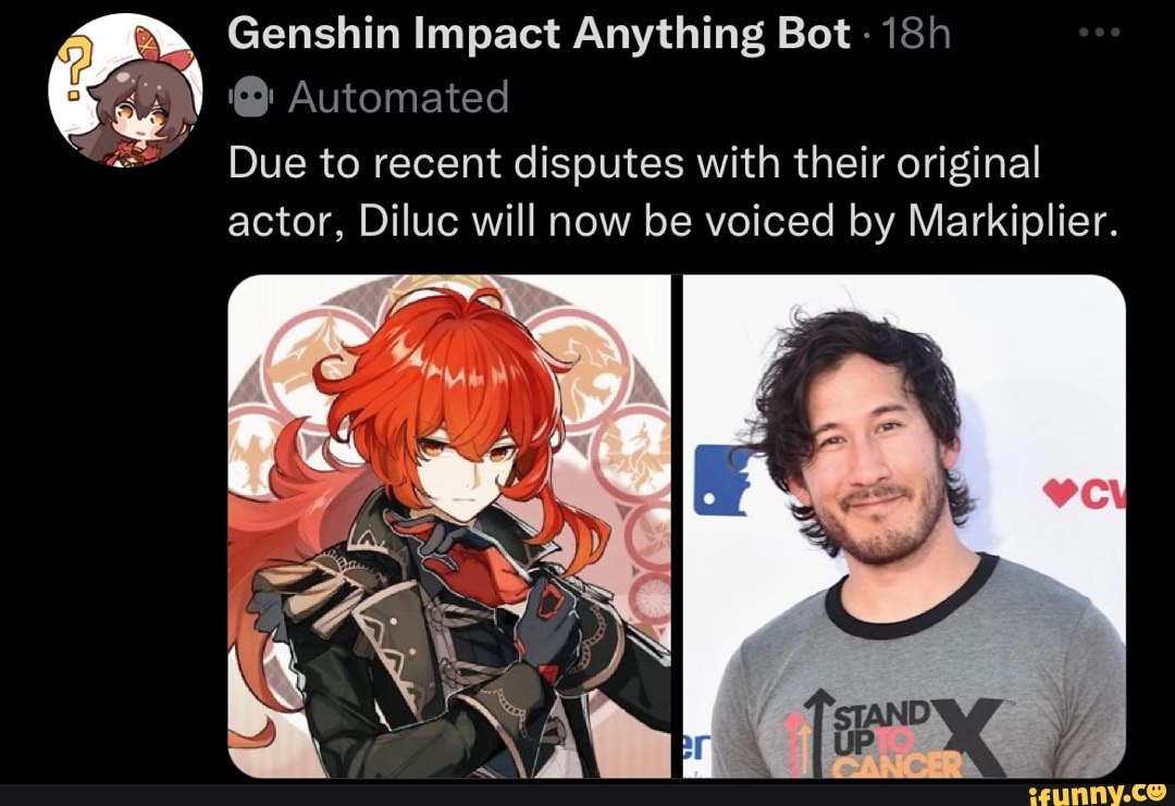 Diluc memes. Best Collection of funny Diluc pictures on iFunny