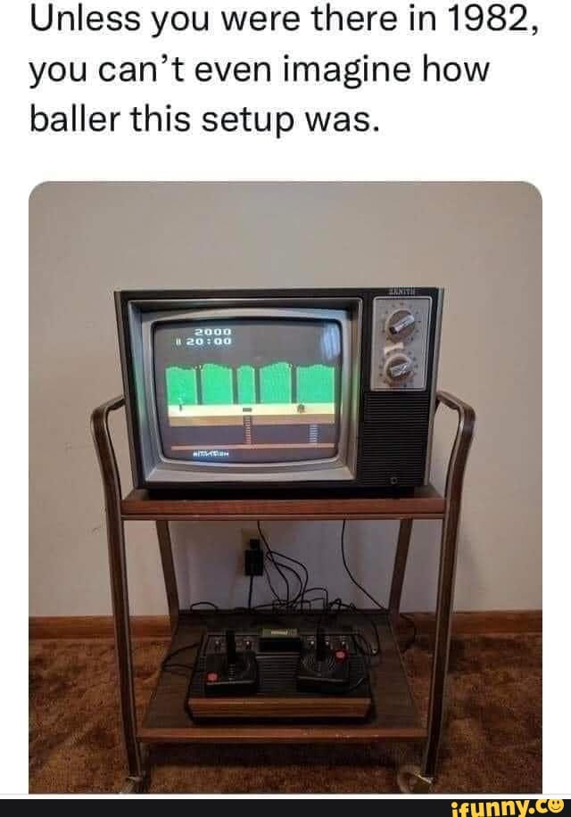 Unless you were there in 1982, you can't even imagine how baller this ...