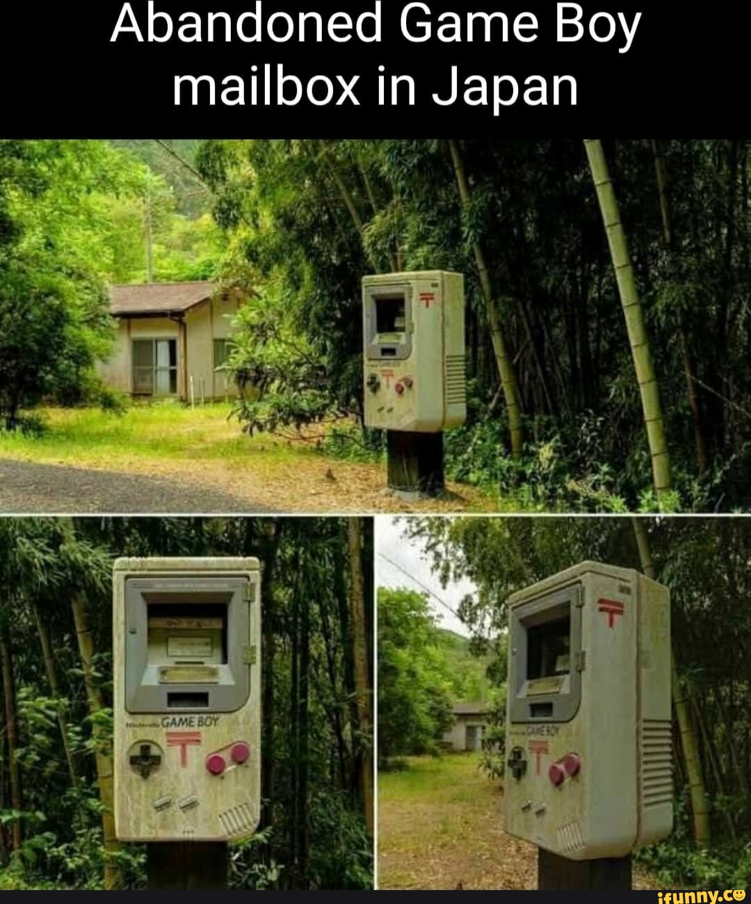 Abandoned Game Boy mailbox in Japan - iFunny