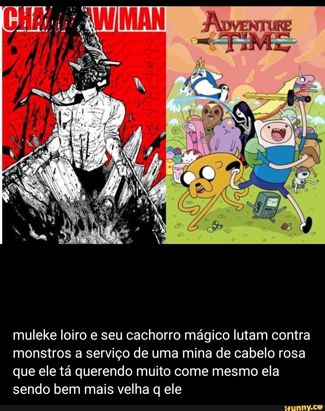 I muleke loiro e seu cachorro mágico lutam contra monstros a serviço de ...