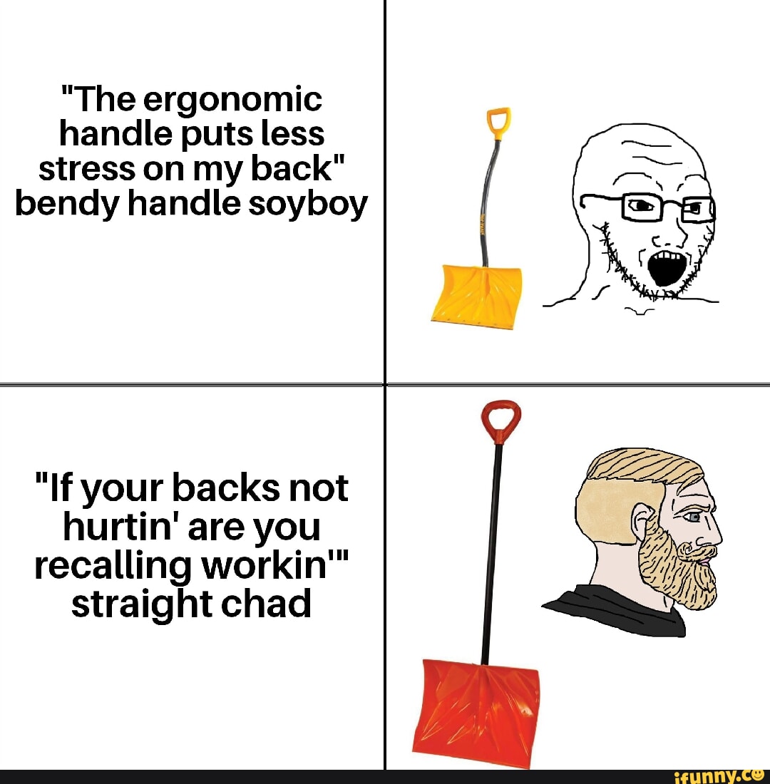 "The ergonomic handle puts less stress on my back" bendy handle soyboy ...