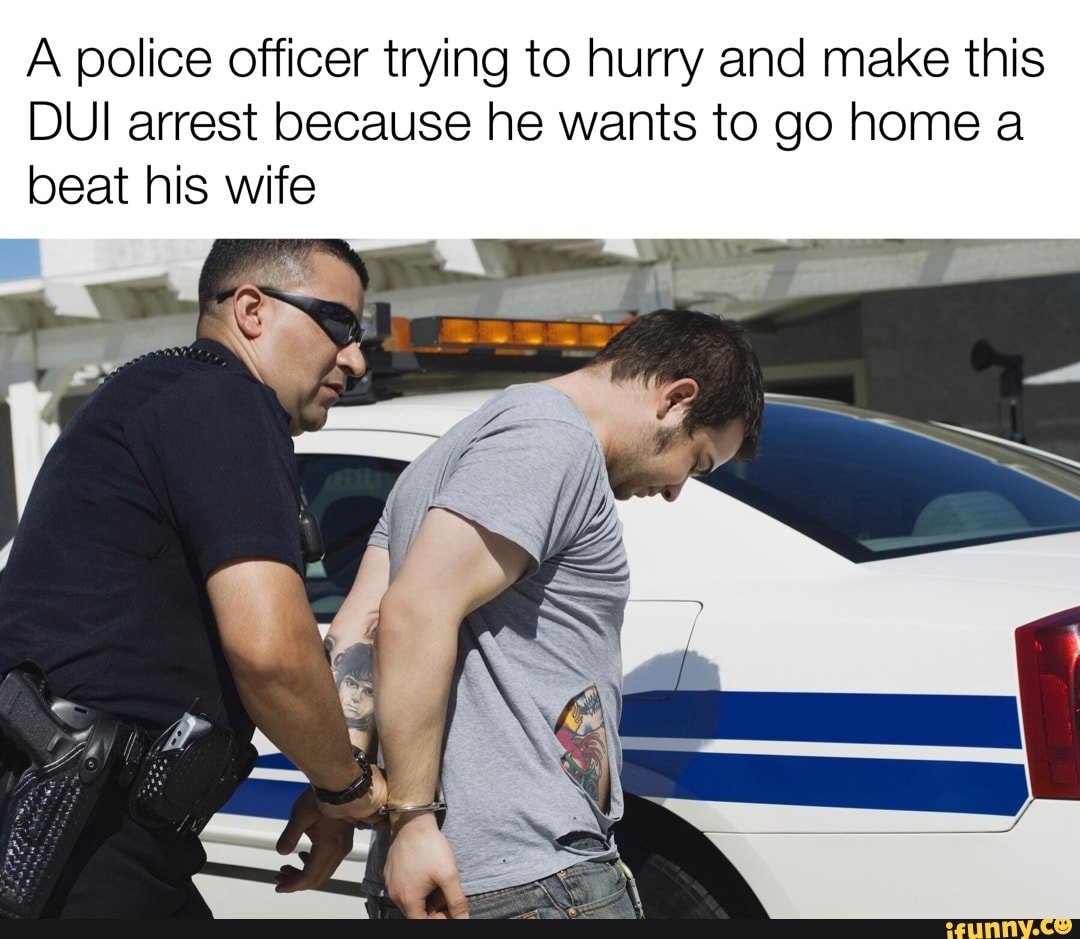 A Police Officer Trying To Hurry And Make This Dui Arrest Because He