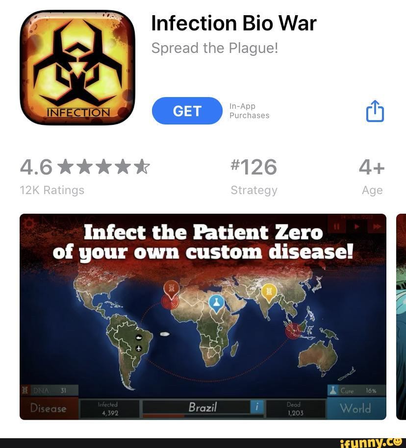 Infection Bio War Spread the Plague! Infect the Patient Zero of your ...
