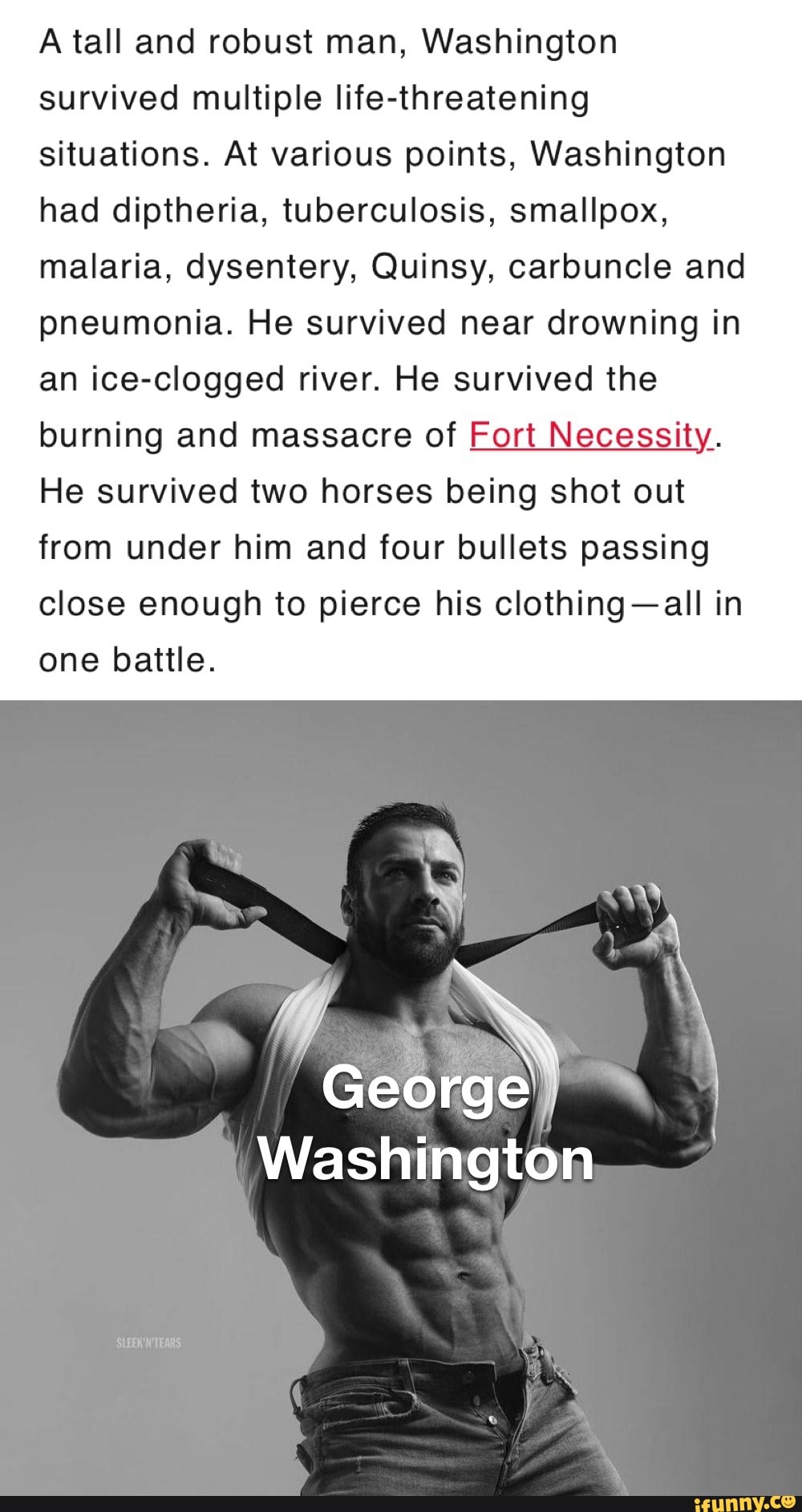 A tall and robust man, Washington survived multiple life-threatening ...
