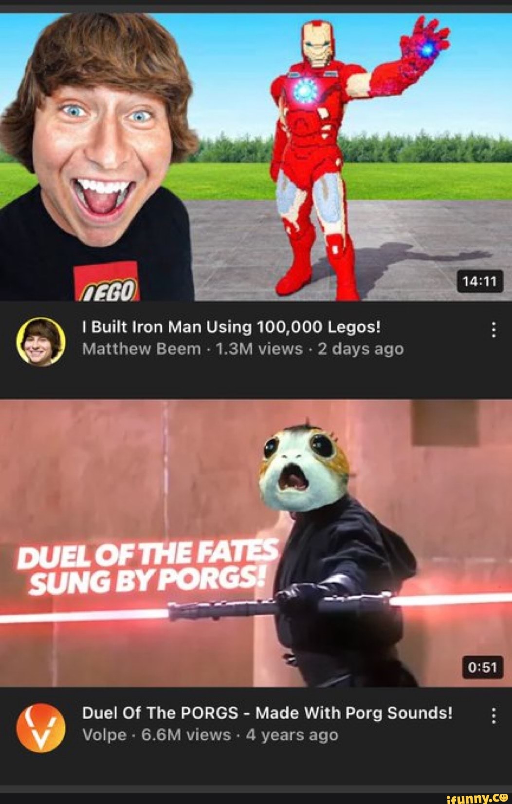 Built ron Man Using 100,000 Legos! Matthew Beem - 1.3M views - 2 days ...