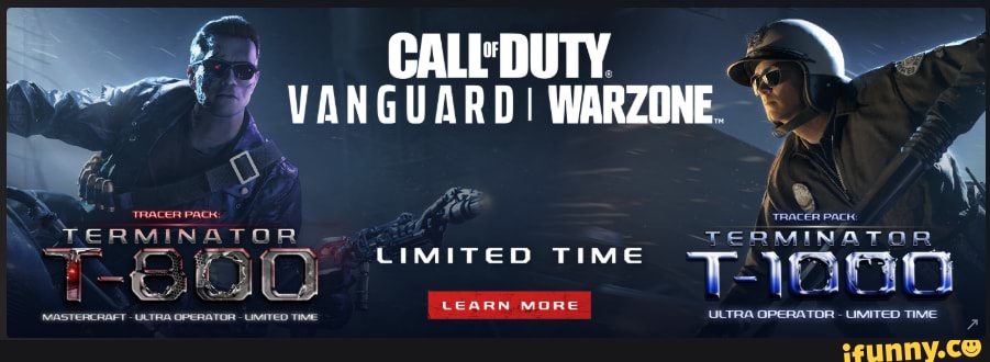; OF VANGUARD! WARZONE. TRACER PACK: TRACER PACK TERMINATOR TERMINATOR ...