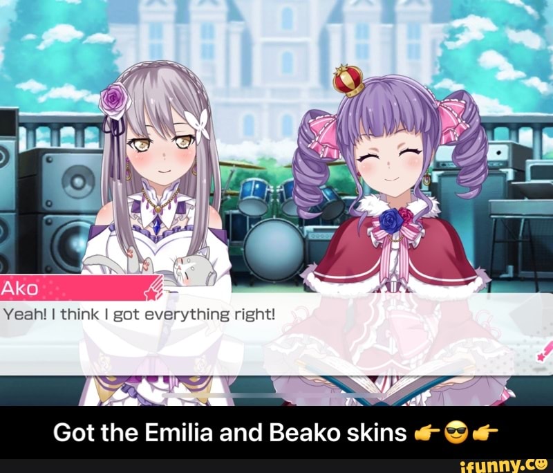 Xe Yeah! I think I got everything right! INC Got the Emilia and Beako ...