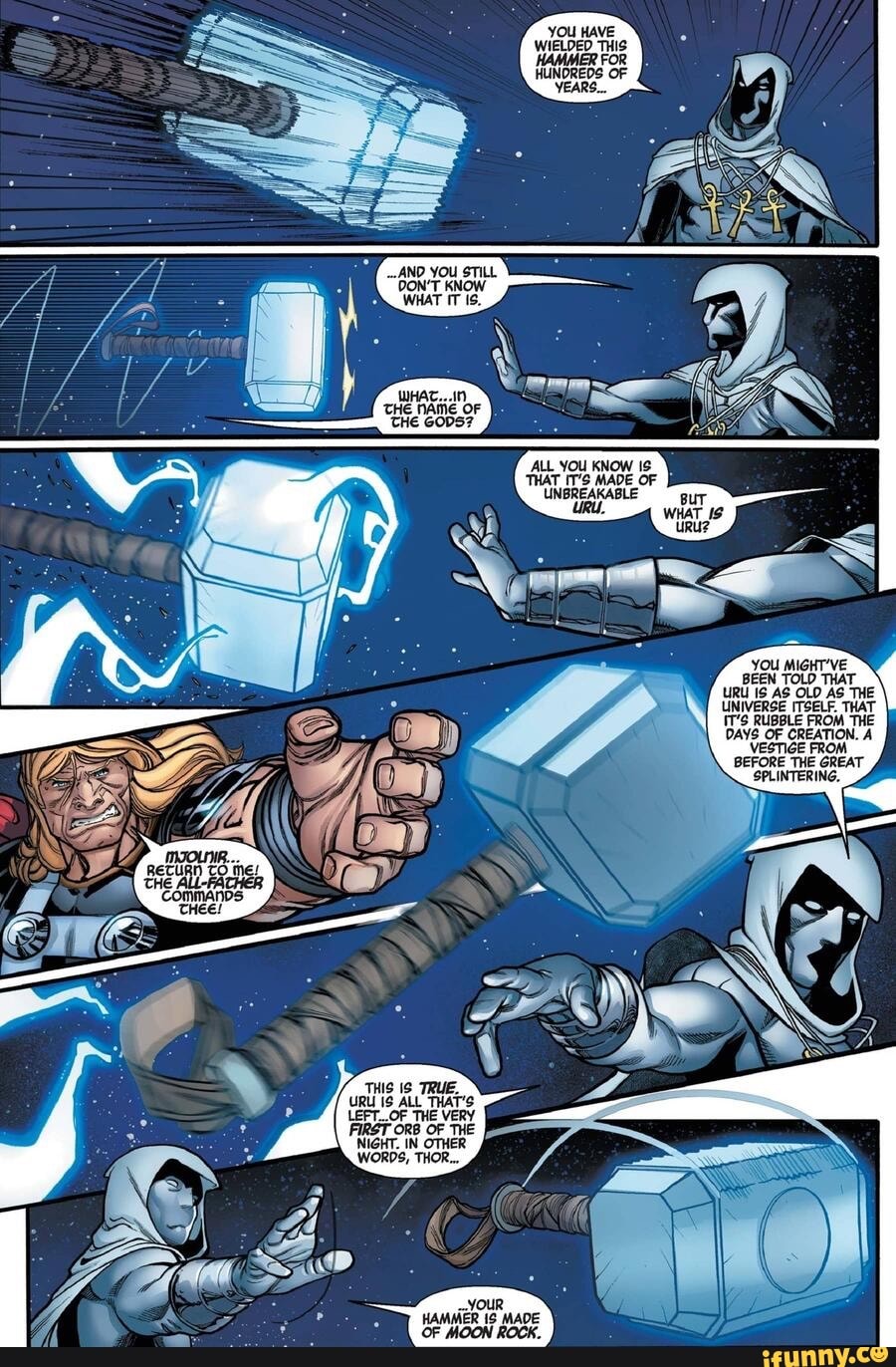 You HAVE WIELDED THIS HAMMER FOR HUNDREDS OF YEARS... DON'T KNOW WHAT ...