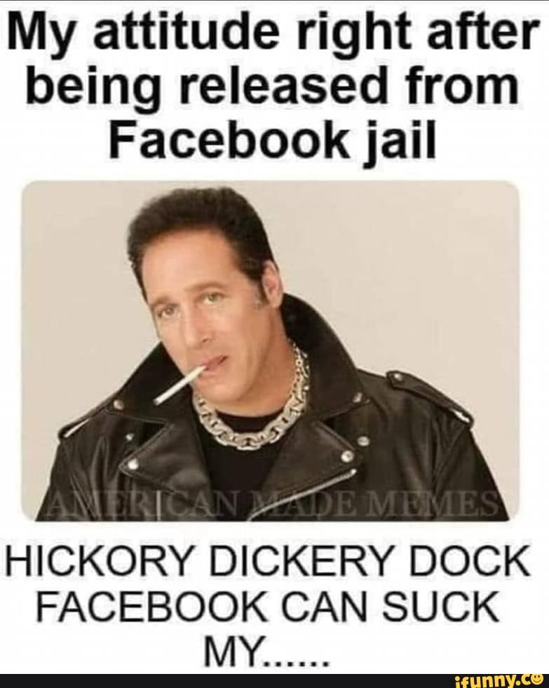 My attitude right after being released from Facebook jail HICKORY ...