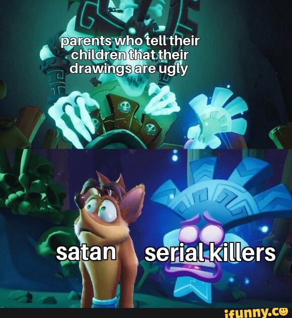 Parents who tell their children that their drawings are ugly satan ...