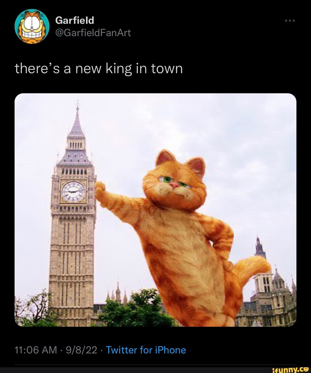 There's a new king in town Garfield @GarfieldFanArt AM - - Twitter for ...
