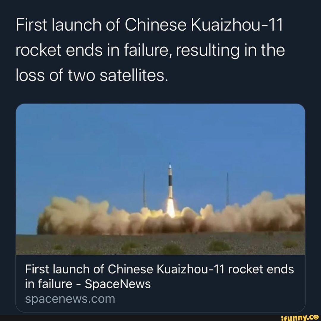First launch of Chinese Kuaizhou-11 rocket ends in failure, resulting ...