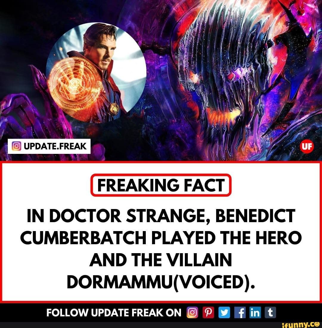 UPDATE.FREAK UF IN DOCTOR STRANGE, BENEDICT CUMBERBATCH PLAYED THE HERO ...