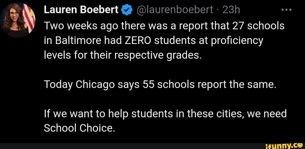 Lauren Boebert @ @laurenboebert Two weeks ago there was a report that ...