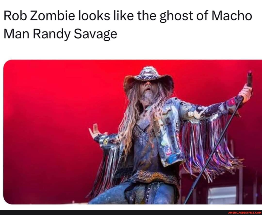 Rob Zombie looks like the ghost of Macho Man Randy Savage - America’s ...