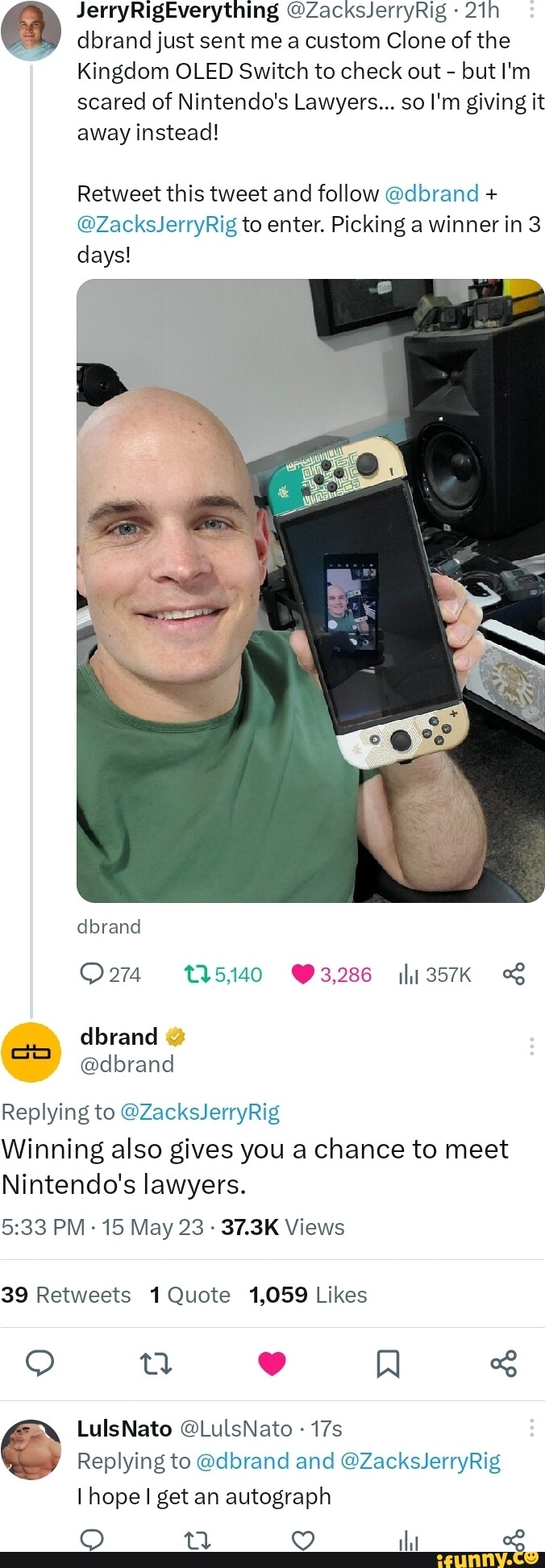 Jerry @ZacksJerryRig dbrand just sent me a custom Clone of the Kingdom ...