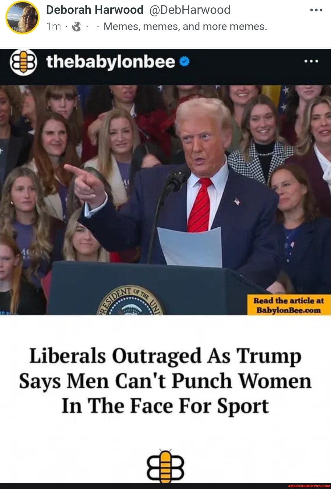 Deborah Harwood @DebHarwood Im Memes, memes, and more memes ...