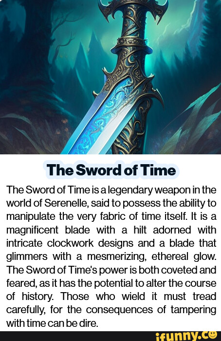 The Sword of Time The Sword of Time is legendary weapon in the world of ...