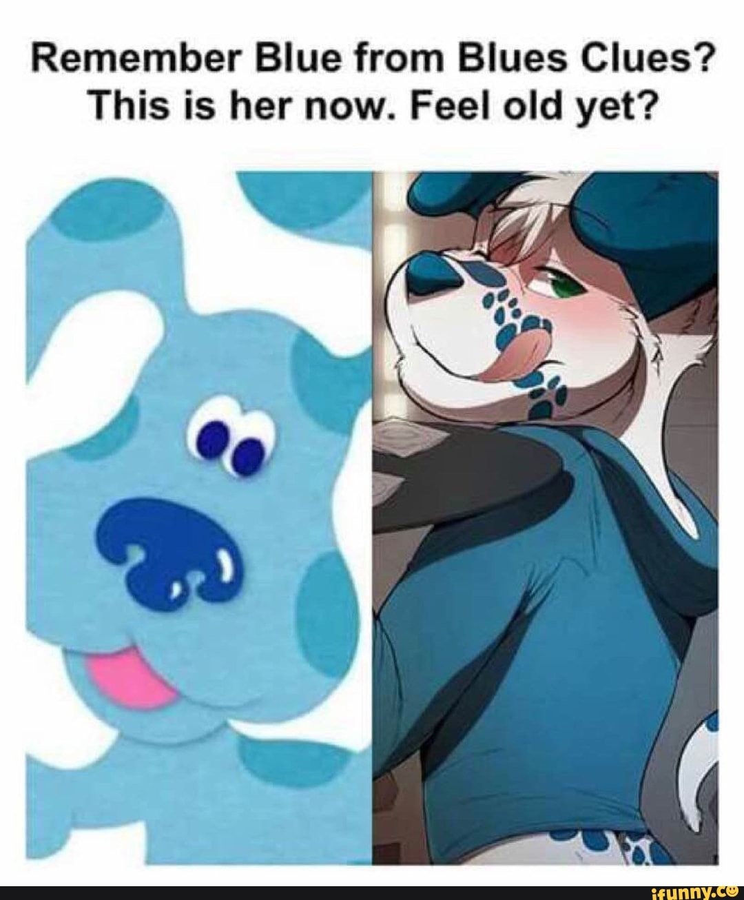 Remember Blue from Blues Clues? This is her now. Feel old yet? - iFunny